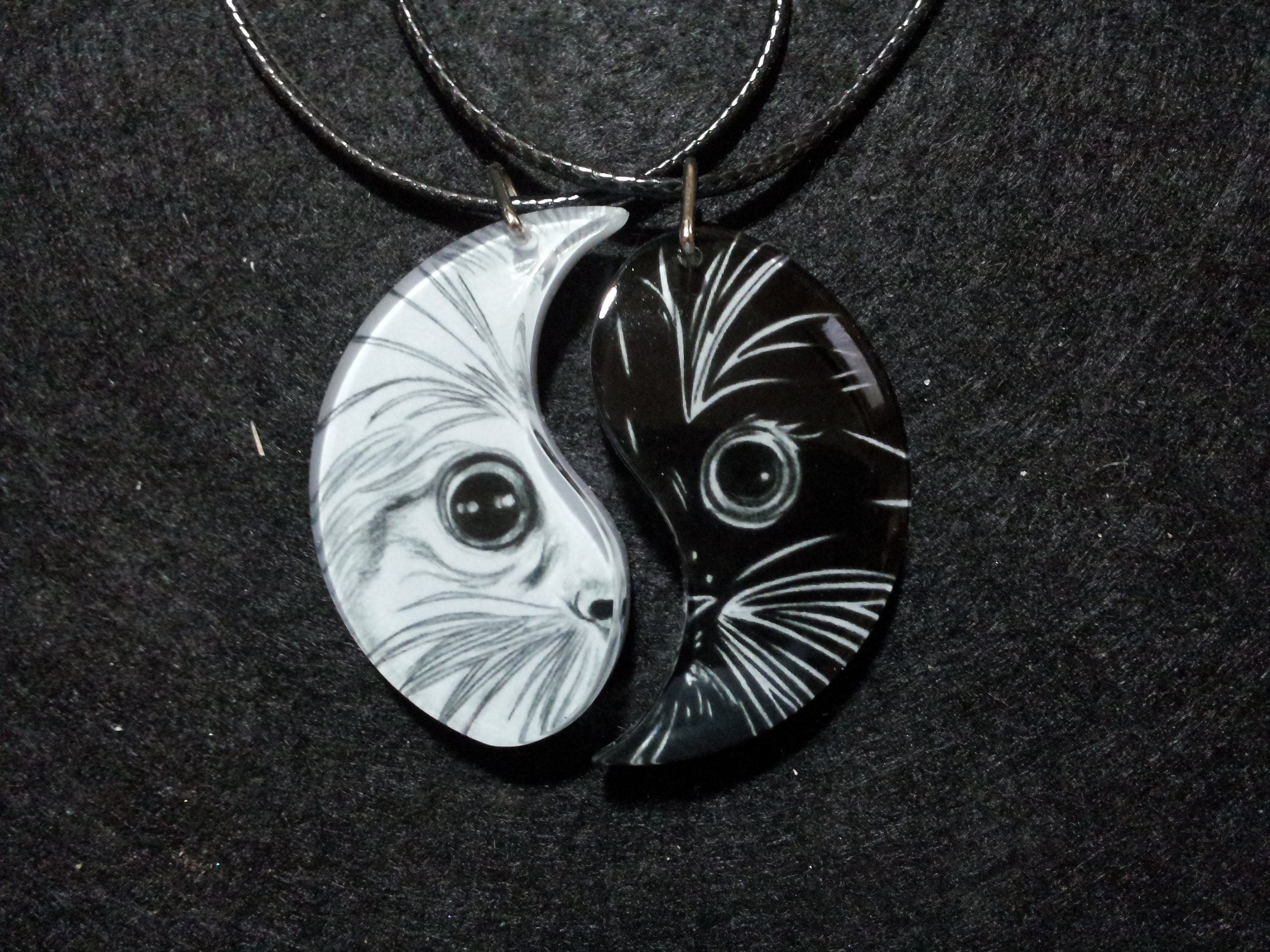 Kitten Friendship Necklaces Cat Jewelry Best Friends BFF | Etsy Australia