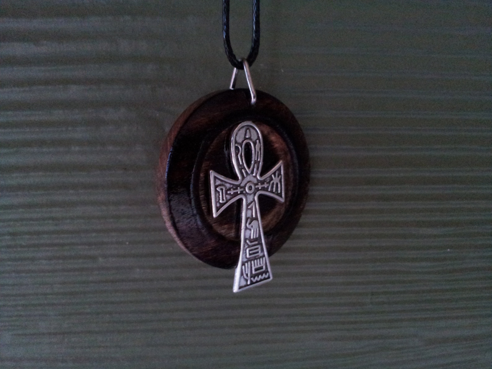 Ankh Pendant in Burnt Oak Key of Life Necklace Ankh Jewelry - Etsy