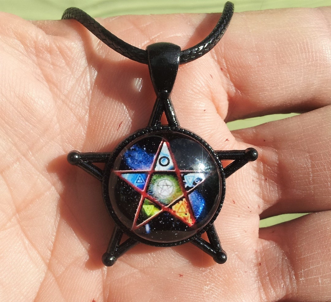 Pentacle Amulet, Witchcraft, Pentagram Talisman, Spiritual Jewelry ...