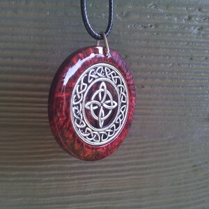 Ruby Red Witch's Knot Protection Amulet, Witch's Pendant, Spiritual ...
