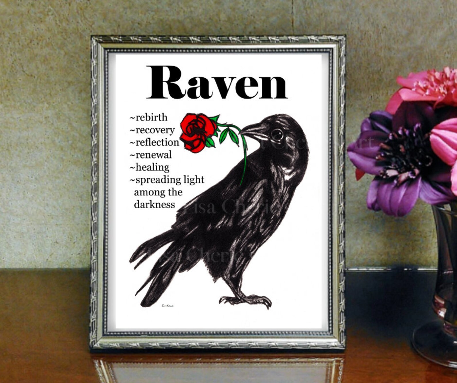 Raven Message Print (no Frame) - Etsy