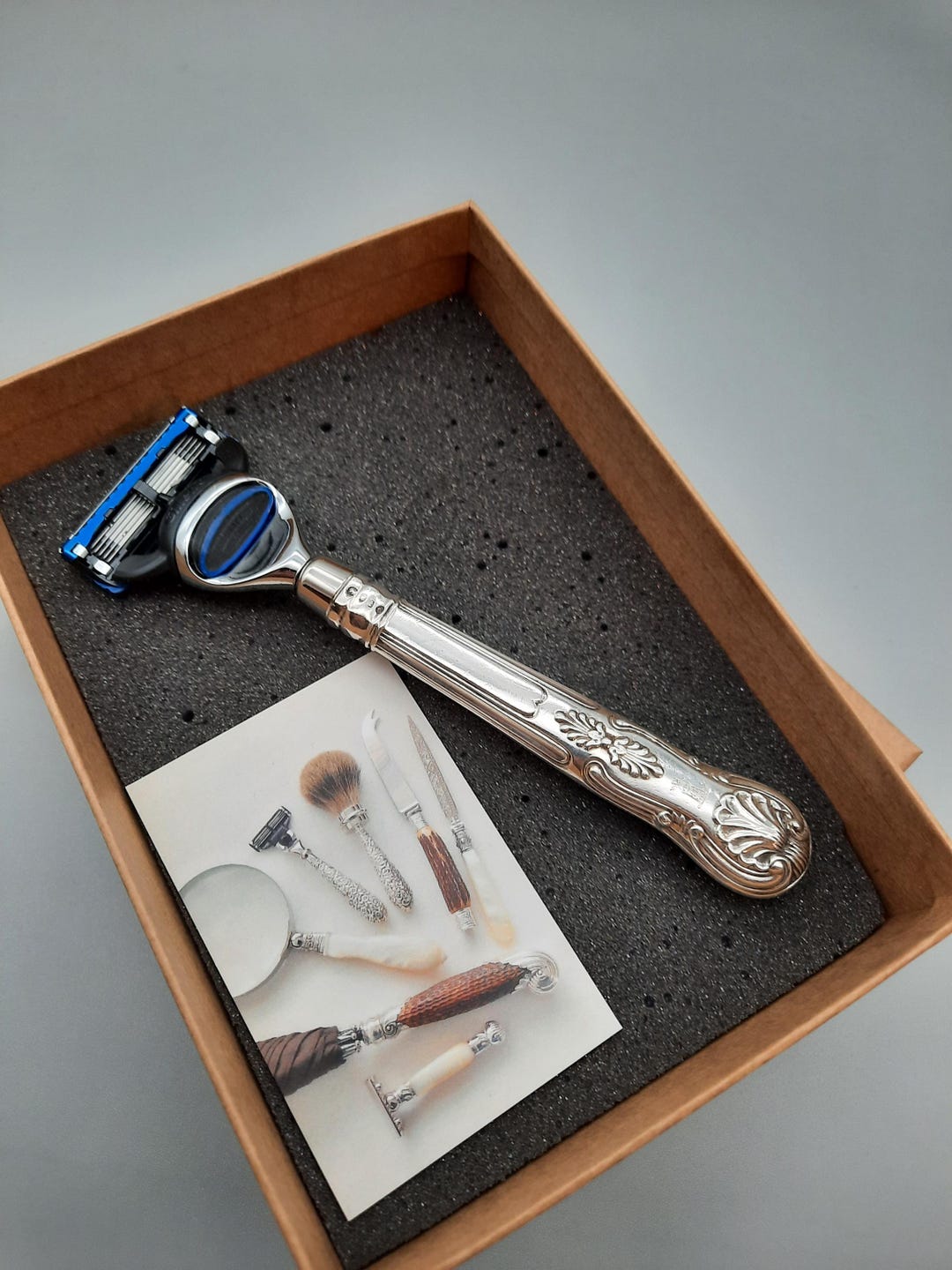 Fusion Razor, Antique Kings Pattern Sterling Silver Handle London 1874 ...