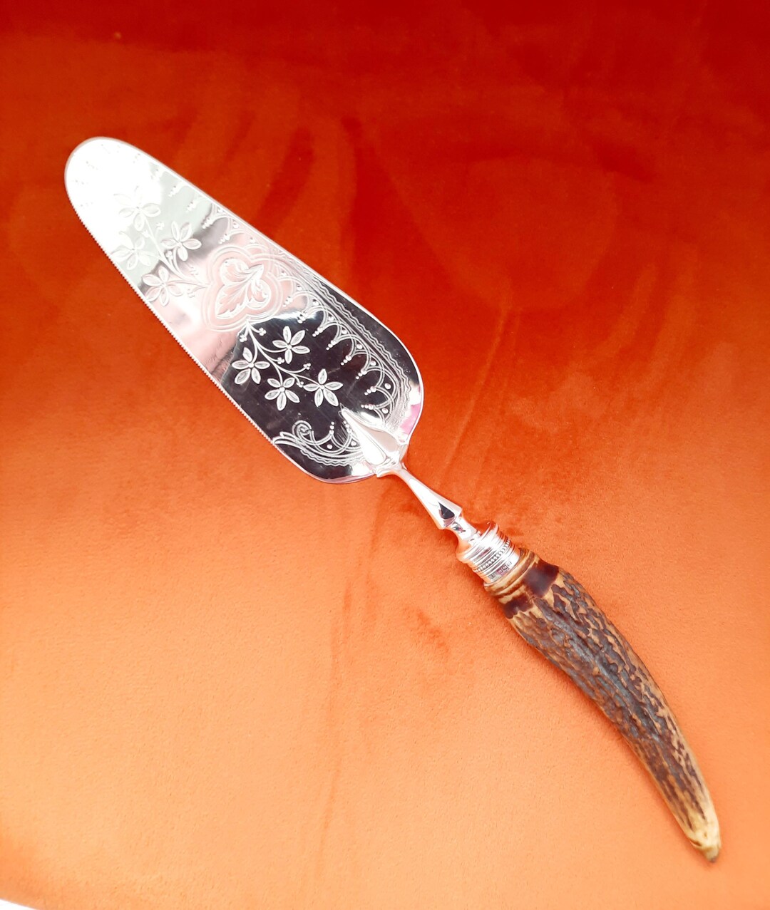 Silver Plated Cake Trowel With Horn Handle Unique Cake Server Fabulous ...