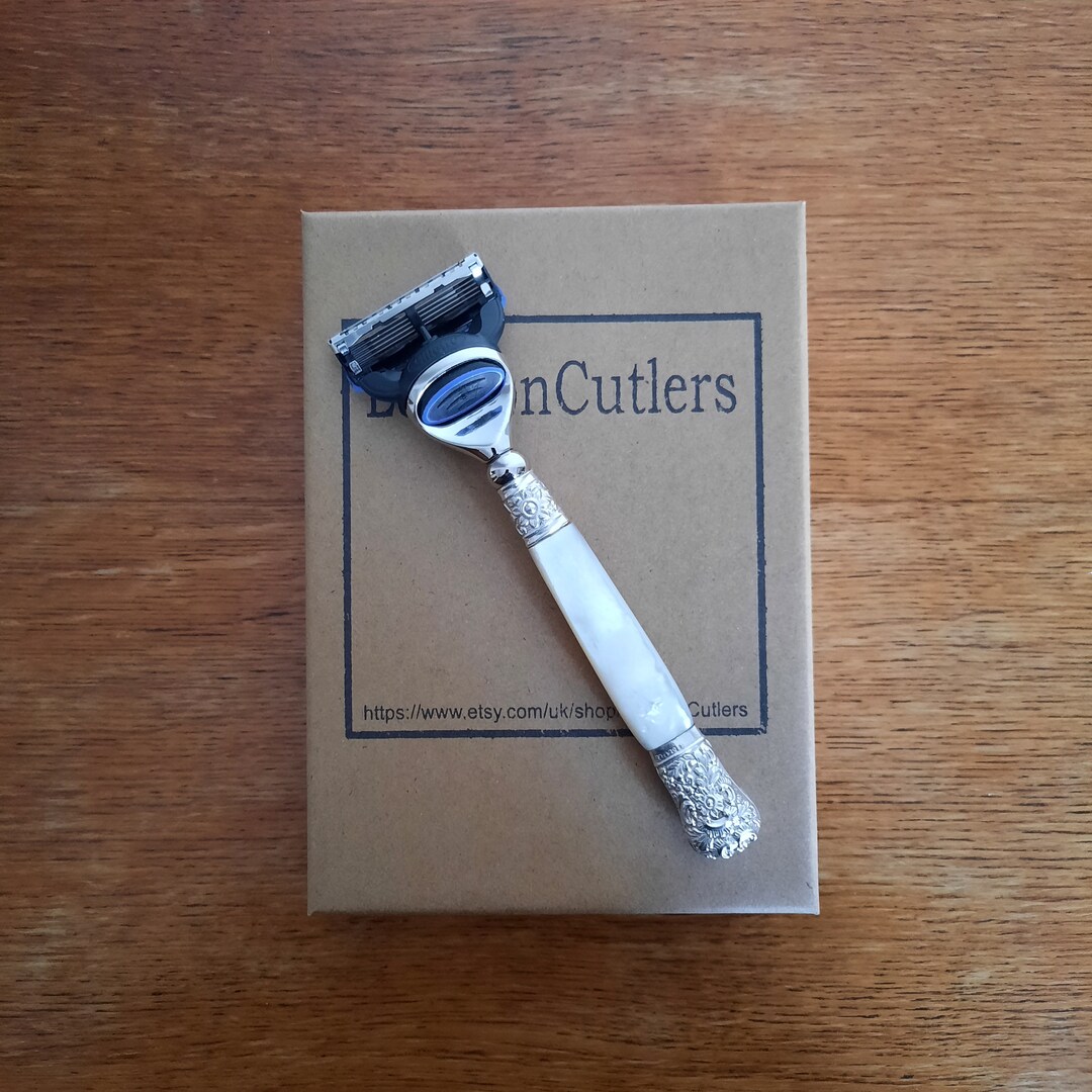 Fusion Razor With Stunning Mother of Pearl Handle, Recycled Antique ...