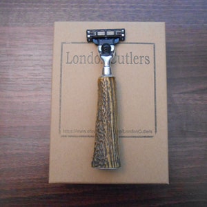 Mach 3 Razor With Chunky Horn Handle Upcycled From Steak Cutlery Set ...