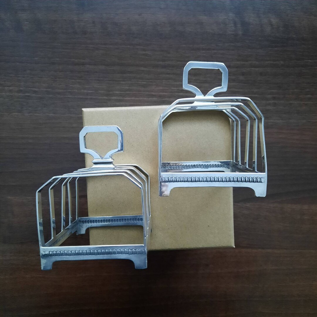 Pair of Sterling Silver Toast Racks Sheffield 1926 Weighing 160 Grams ...