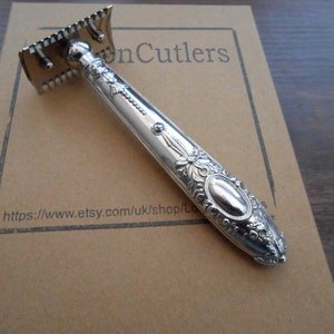 Double Edge Razor With Vintage Silver Plated Handle Circa 1880 New ...