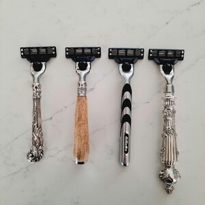 Mach 3 Razor With Blonde Horn Handle Vintage Upcycled Steak Cutlery Set ...