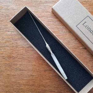 EPNS Letter Opener, Carved Mother of Pearl Handle With Ornate Ferrule ...