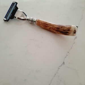 Mach 3 Razor With Blonde Horn Handle Vintage Upcycled Steak Cutlery Set ...