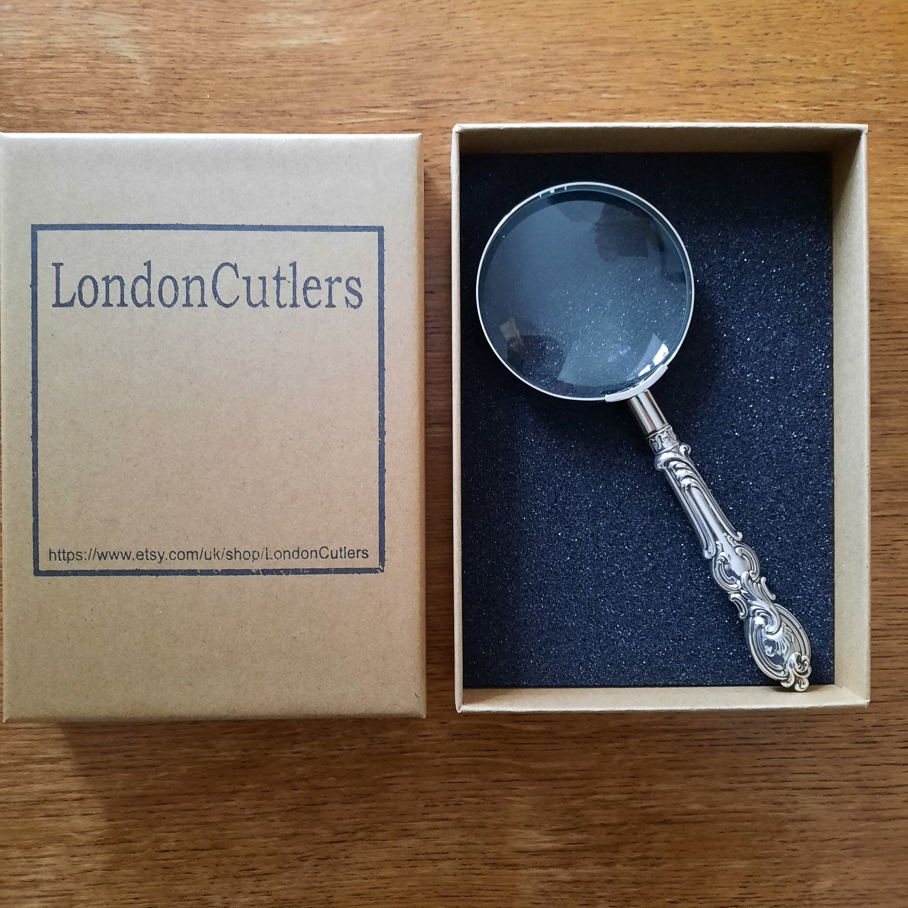 Small Magnifying Glass With Antique Sterling Silver Handle Circa 1880 ...