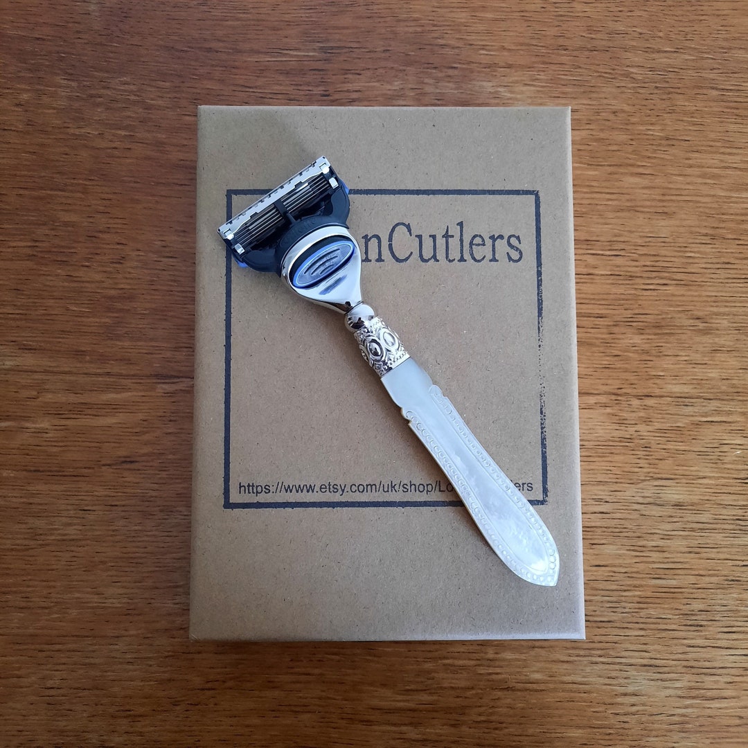 Fusion Razor With Amazing Mother of Pearl Handle, Recycled Antique ...