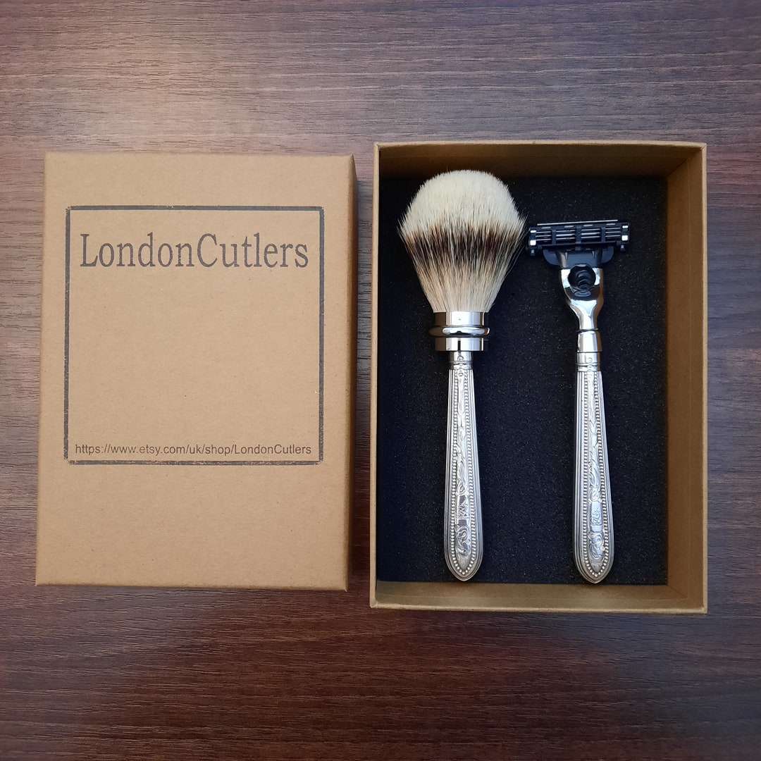 Mach 3 Shaving Set Silvertip Badger Bristles Wet Shave Gorgeous ...