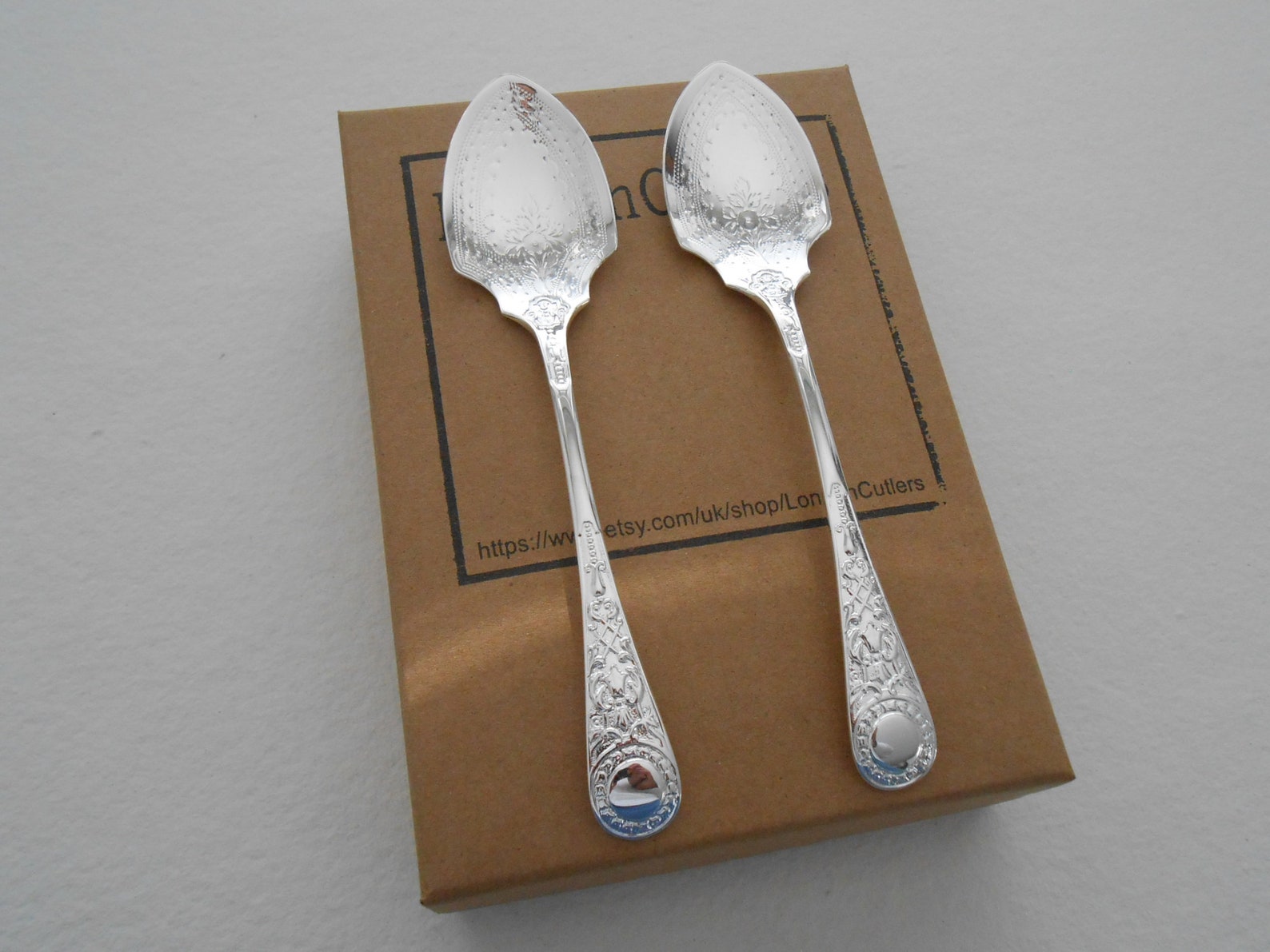 Pair of Jam Spoons Newly ReSilvered to Look New Retro English | Etsy