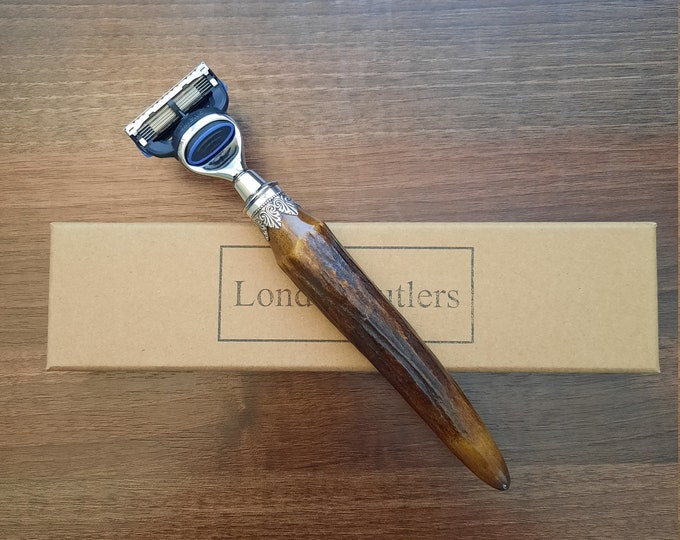 Fusion Razor With Large Vintage Handle Upcycled Antique Cutlery Stylish ...