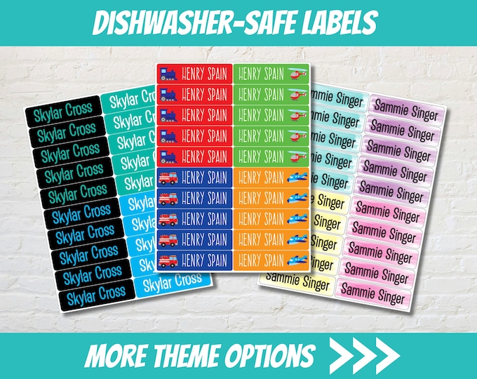 Daycare Pack Set of 60 Labels Baby Bottle Labels, Daycare Labels ...