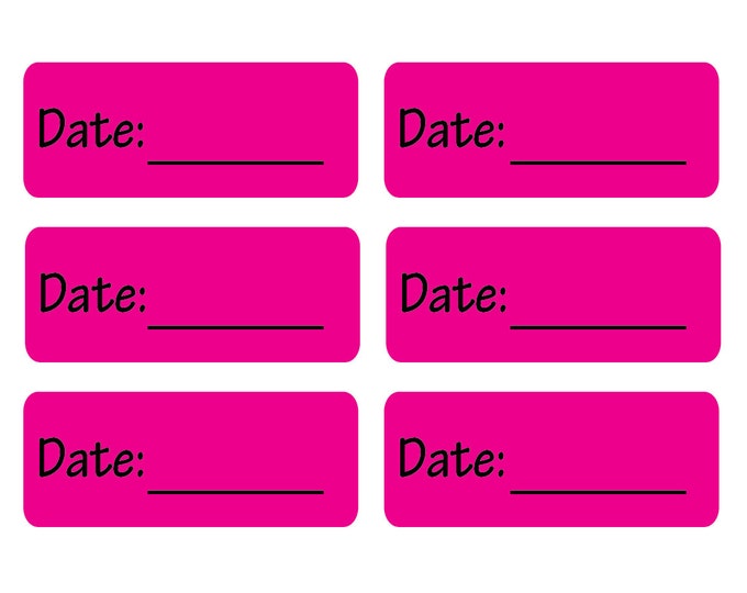 160 Removable Date Labels - Etsy