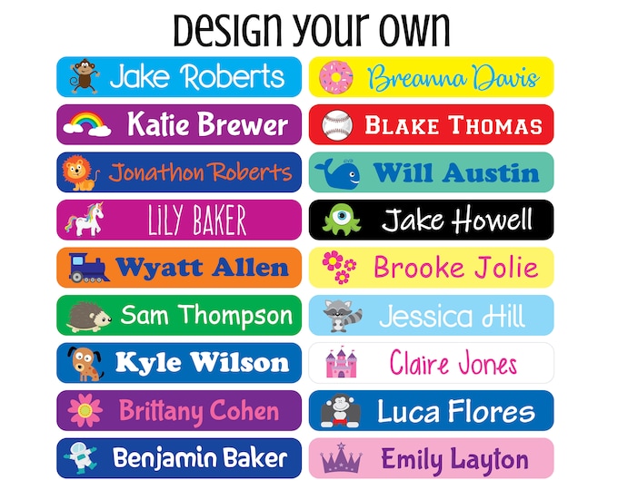 School Supply Labels Waterproof Labels for School - Etsy