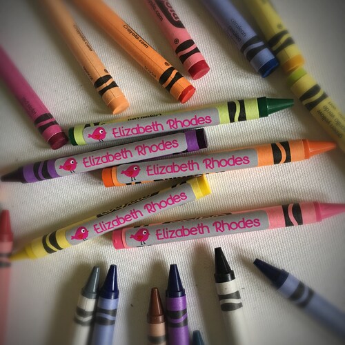 72 Skinny School Labels Great for School Supplies Long - Etsy