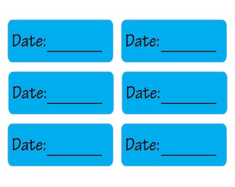 160 Removable Date Labels - Etsy