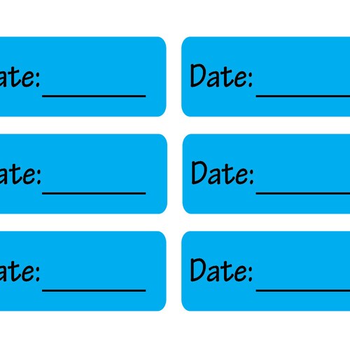 160 Removable Date Labels - Etsy