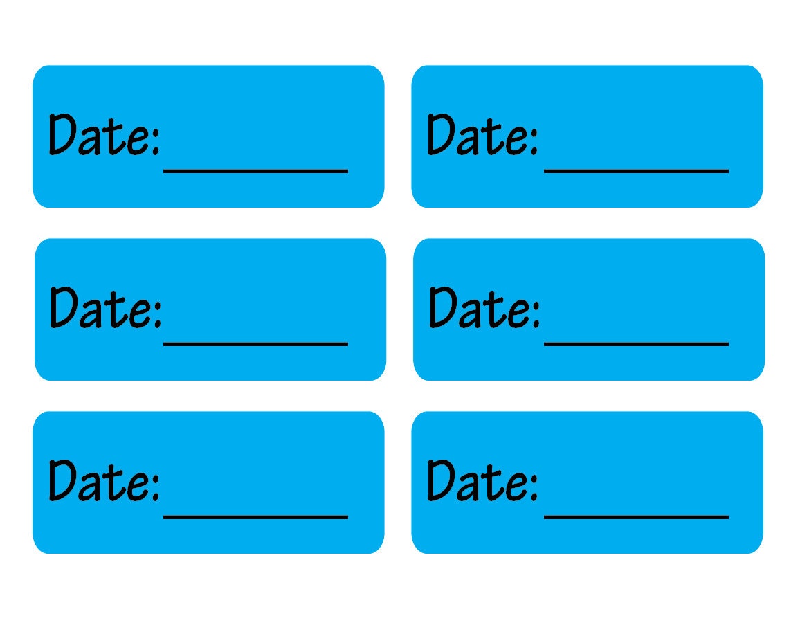 104 Removable Date Labels - Etsy