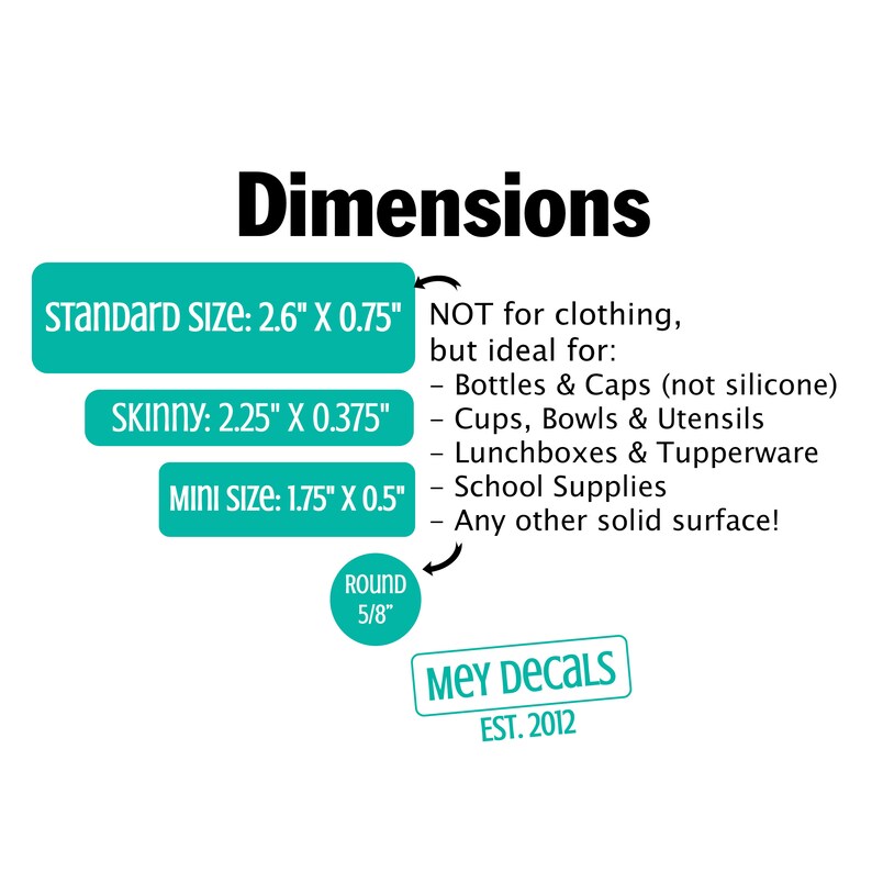 72 Skinny School Labels Great for School Supplies Long - Etsy