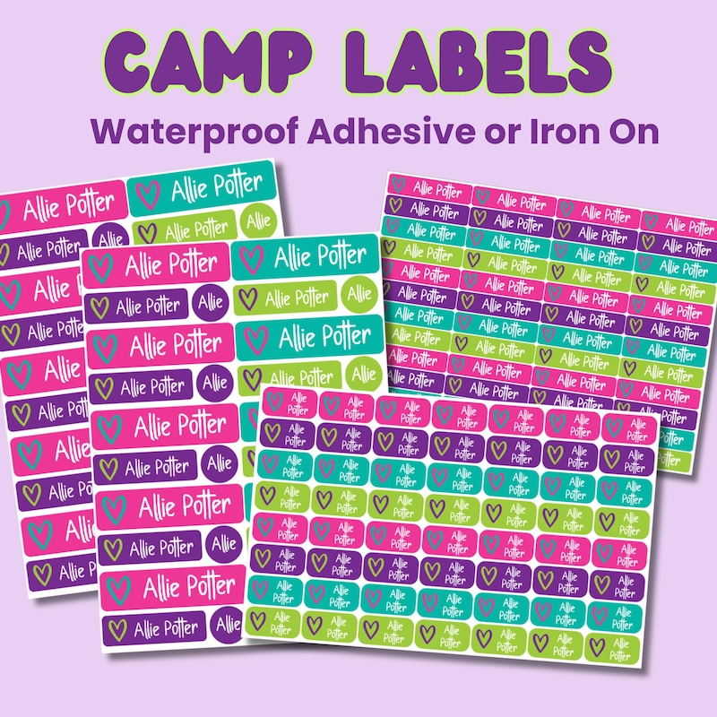 Kids Camp Name Tag - Etsy