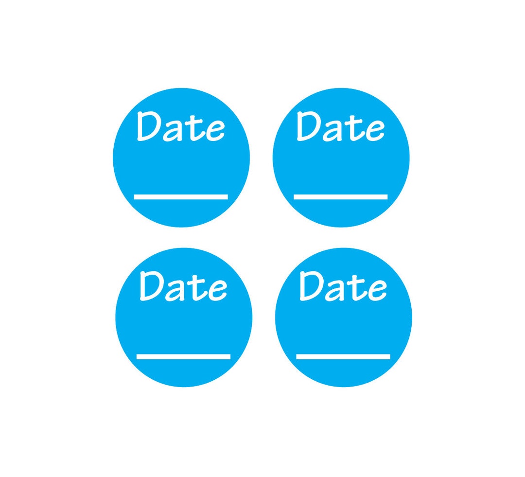 160 Removable Date Labels - Etsy
