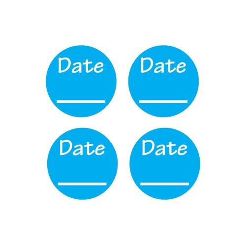 160 Removable Date Labels - Etsy