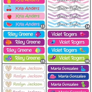 72 Skinny School Labels Great for School Supplies Long - Etsy