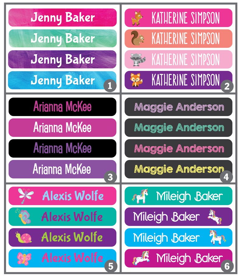 72 Skinny School Labels Great for School Supplies Long - Etsy