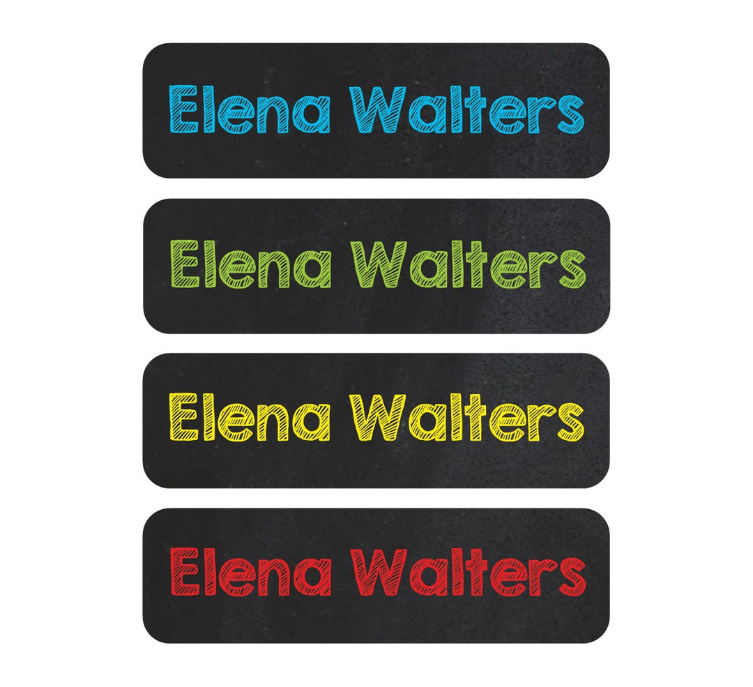School Supply Labels - Waterproof Labels for School - Personalized Name ...