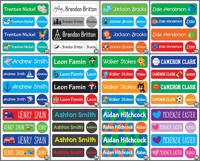 Daycare Pack - Set of 60 Labels - Baby Bottle Labels, Daycare Labels ...