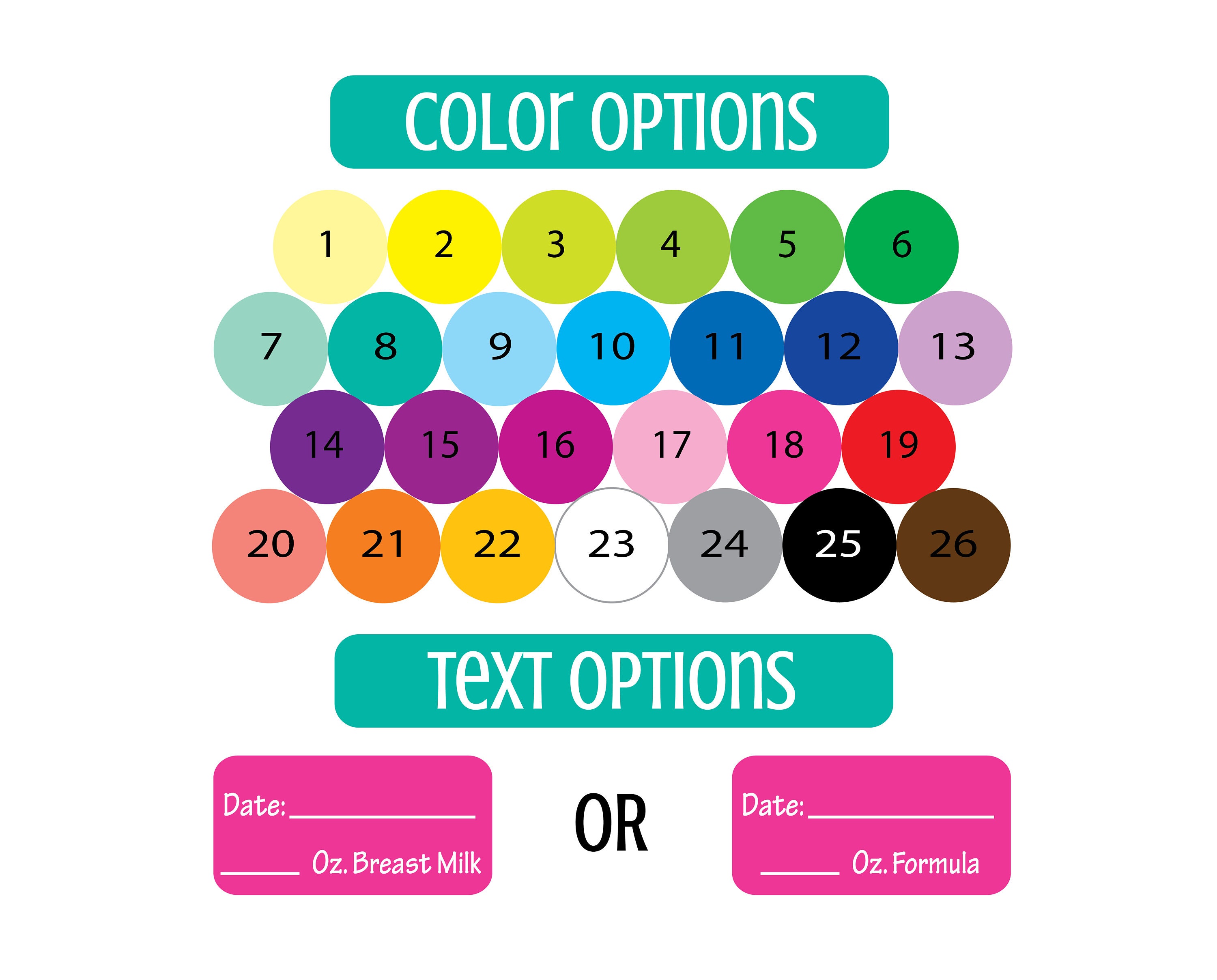 120 Removable Date Labels - Daycare Date Labels - Etsy