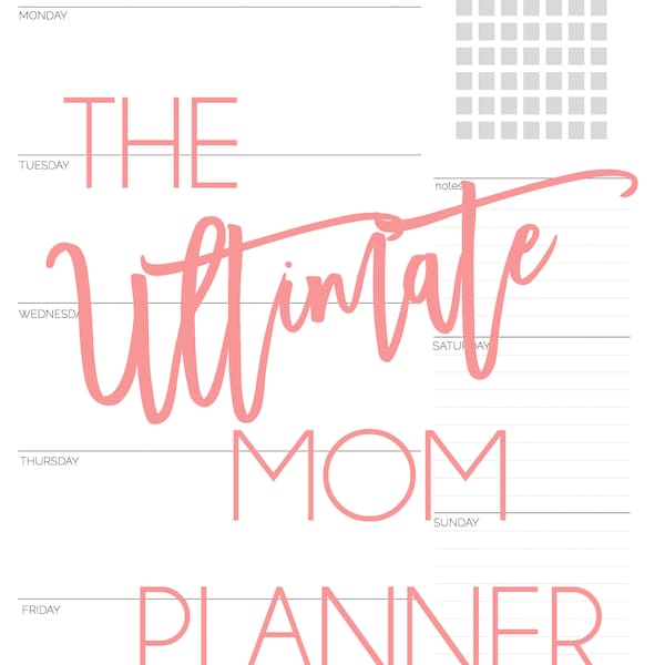 Ultimate Mom Planner - Etsy