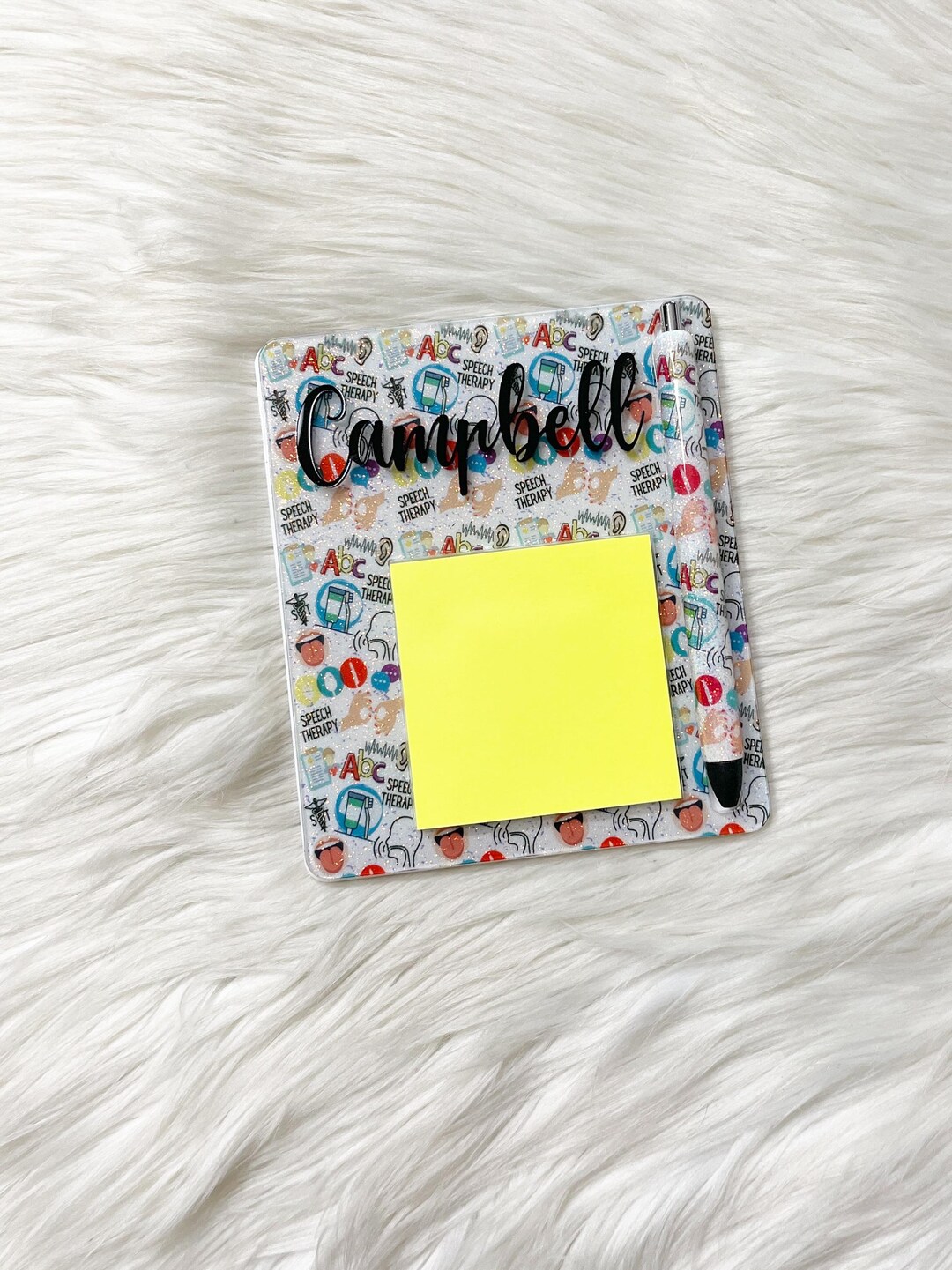 Personalized Speech Therapist Notepad Holder Set/speech Notepad Holder ...