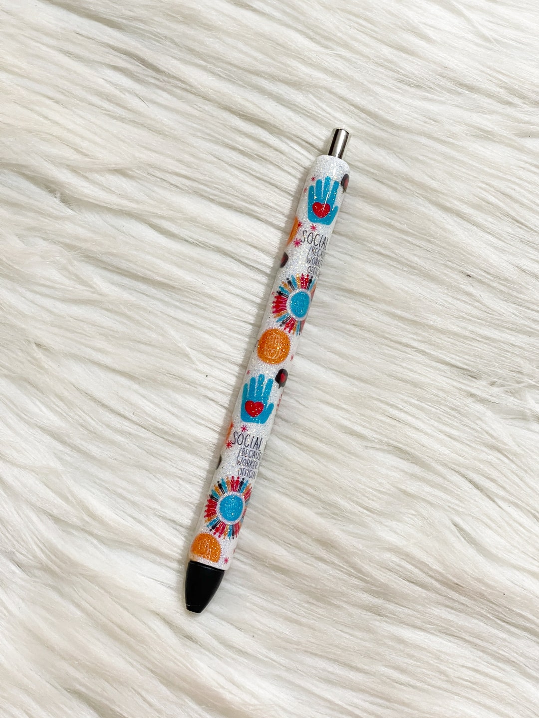 Social Worker Glitter Pen | Glitter Pen | Therapist Glitter Pen ...