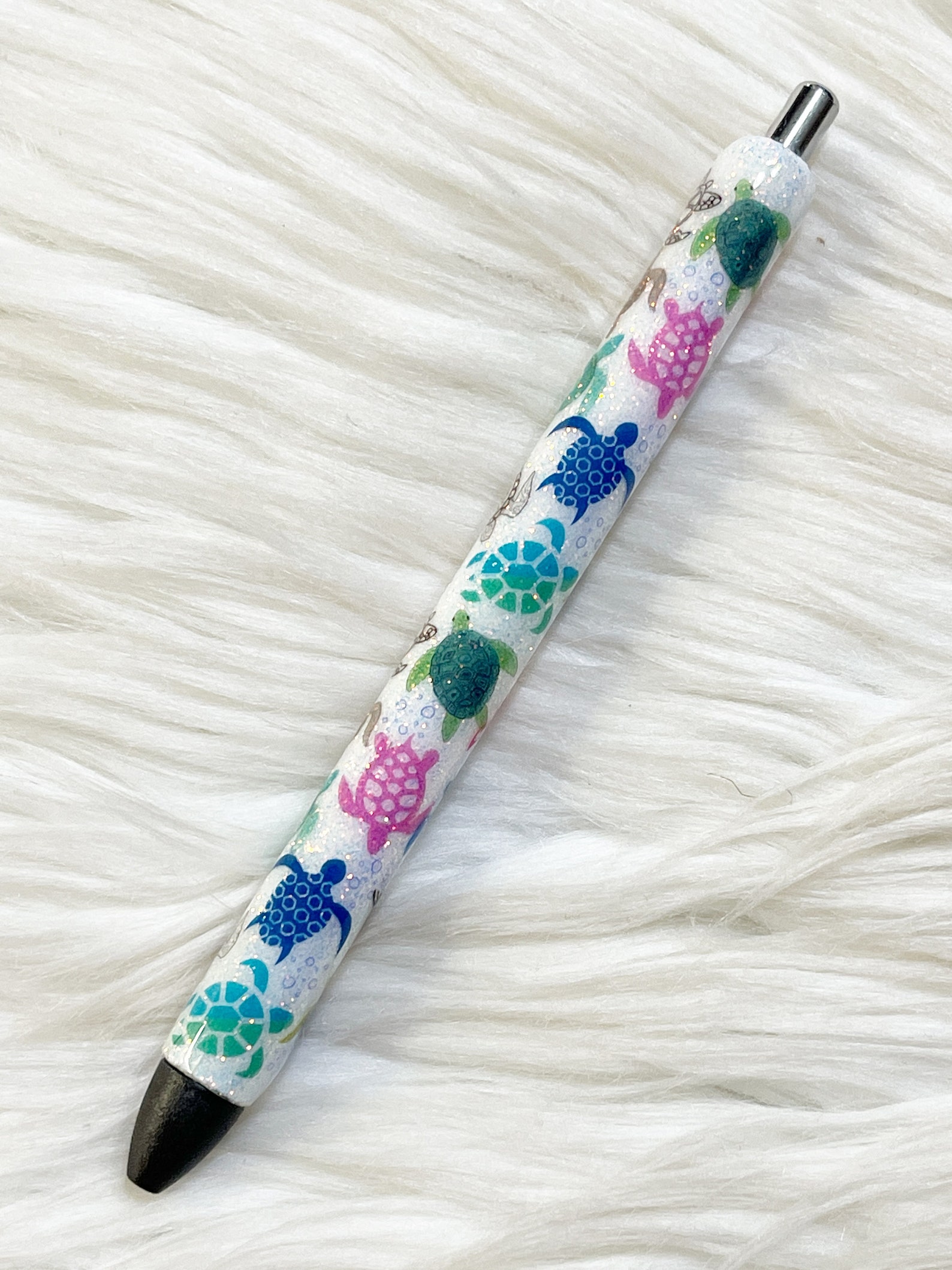 Sea Turtle Pen/sea Turtle Glitter Pen/turtle Glitter Pen/turtle Pen ...