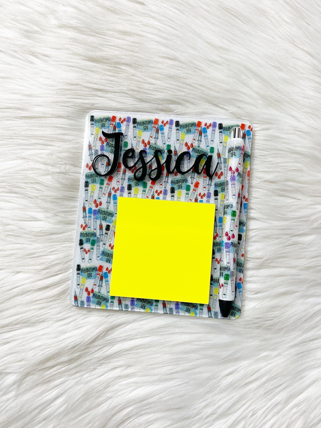 Personalized Phlebotomy Notepad Holder Set/phlebotomy Notepad Holder ...