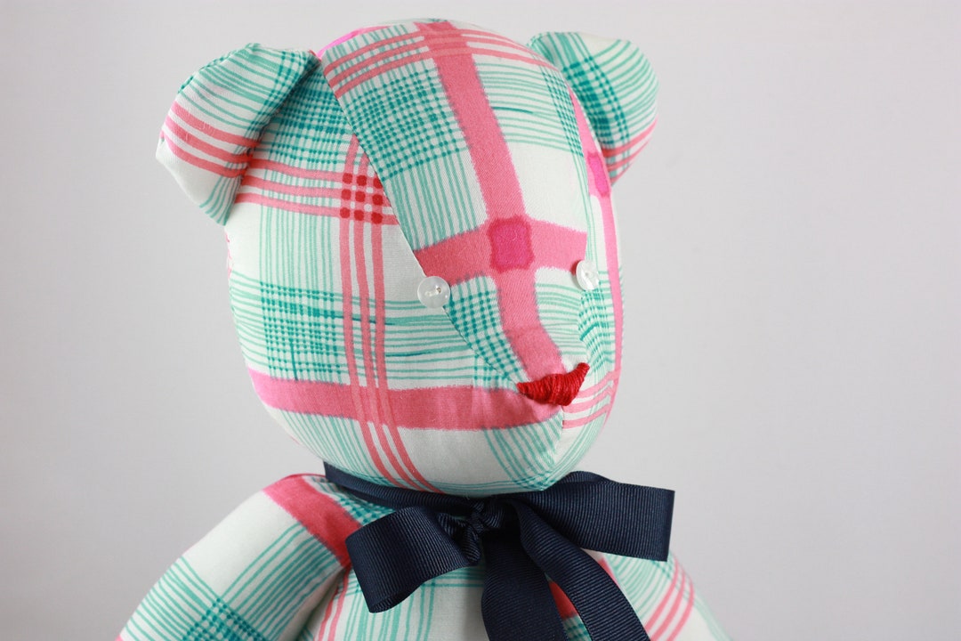 Personalized Memory Bear Made From Clothes Custom Teddy Bear Stuffed ...