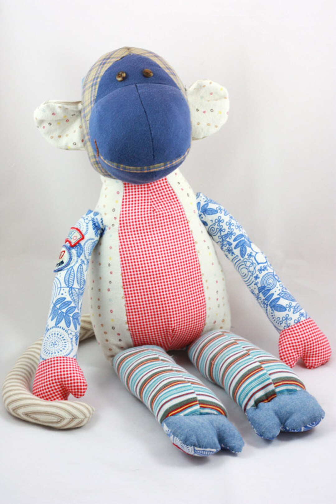 Custom Memory Monkey Stuffed Animal Personalized Memory Animal Custom ...