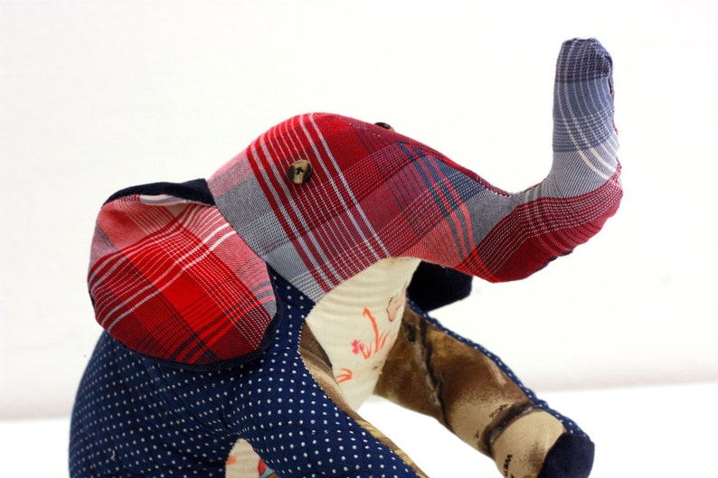 Personalized Stuffed Elephant Custom Stuffed Animal Keepsake | Etsy