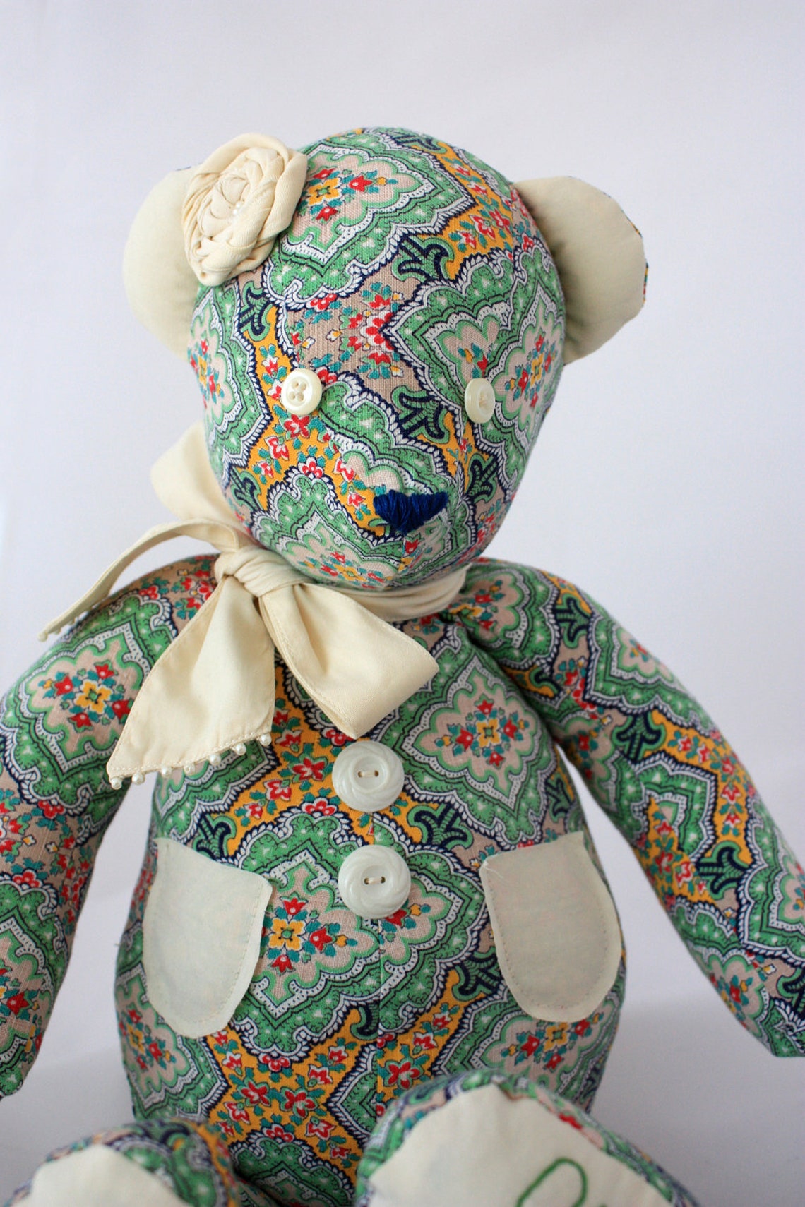 Personalized Memory Bear Keepsake Bear Custom Teddy Bear Memory Animal ...