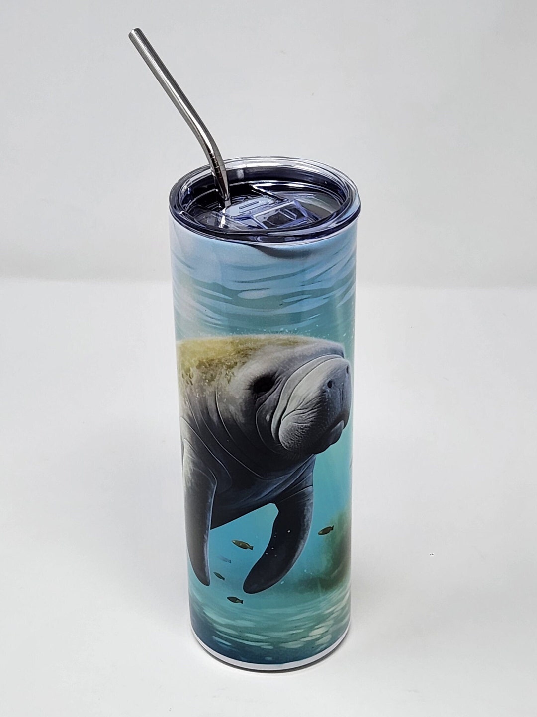 Manatee 20 Oz. Tumbler/manatee Tumbler/sea Cow Manatee Tumbler/ocean ...