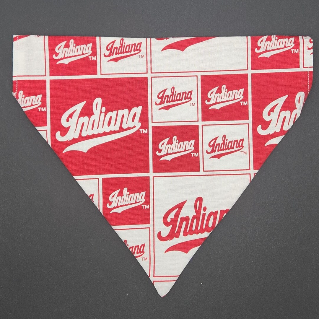 Indiana University Dog Bandana/over the Collar Bandana/iu Pet Scarf ...