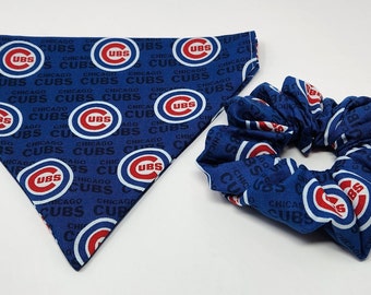 MLB Chicago Cubs Baseball Tie on Dog Bandana - Etsy