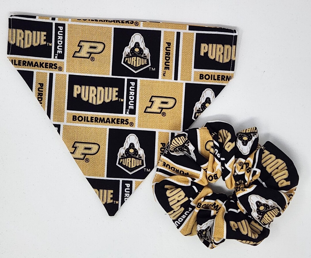 Purdue Dog Bandana/college Dog Scarf/ - Etsy