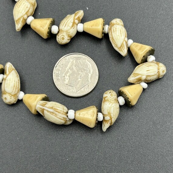 Neiger Uranium Glass Parrots Beads Necklace - Gem