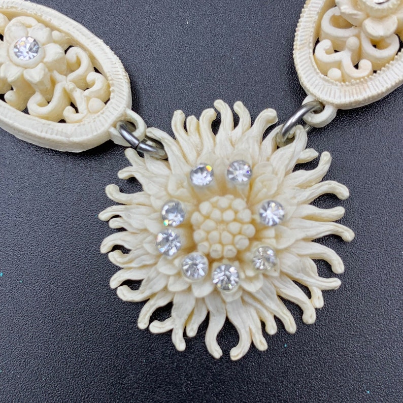 Antique 1930's Celluloid Necklace - Etsy